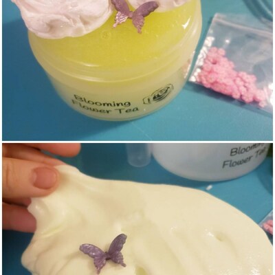 Blooming Flower, 10oz DIY Jelly Slime, Jelly Clay Slime. - Etsy
