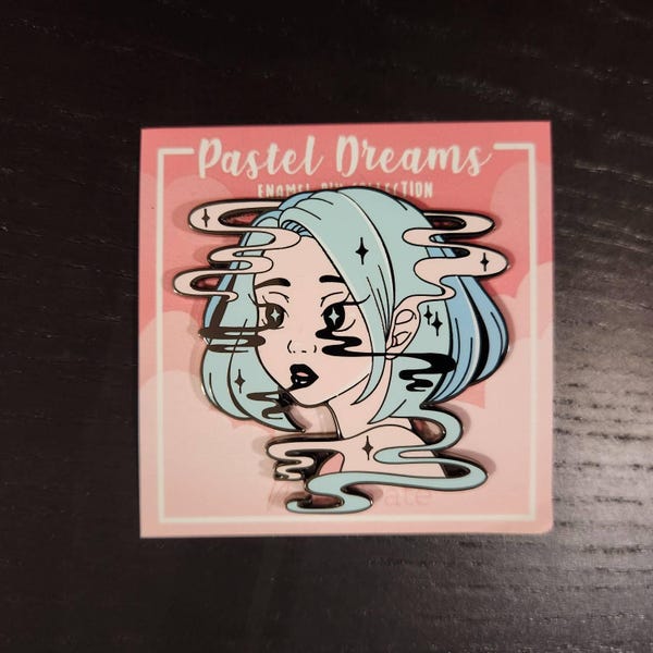 I Believe Enamel Pin, Kawaii Anime Girl Lapel Pin, Cute Trippy Hat Pin ...