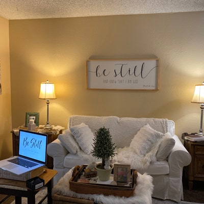 Be Still and Know Psalm 4610 I Am God Wooden Sign Scripture Wall Art ...