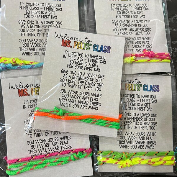 Back to School Friendship Bracelets: Student Encouragement Gift - Etsy