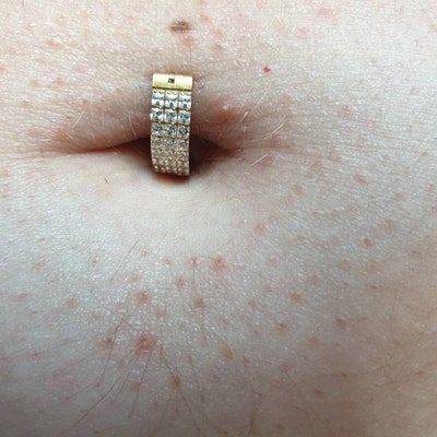 Implant Grade Titanium Hinged Gold Belly Button Clicker Ring, Dainty ...
