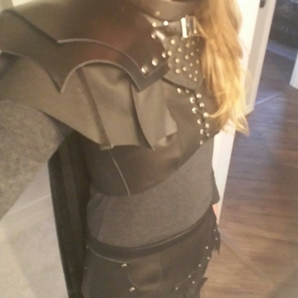 Real Leather Robin Hood Armor Medieval Theatrical Celtic LARP Viking ...