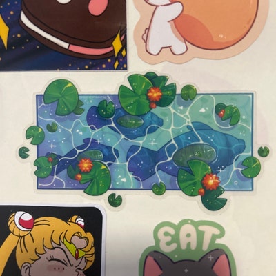 Rainbow UFO Sticker Transparent Sticker Vinyl Sticker Die Cut Sticker ...