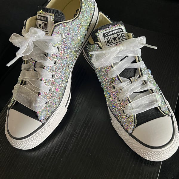 Custom Blinged Converse - Etsy