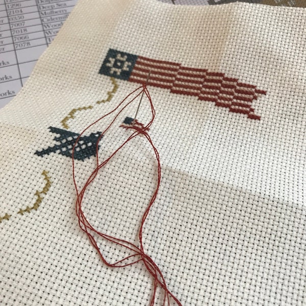 WITH THY NEEDLE Star Spangled Spectacular Souvenirs of the Heart Series ...