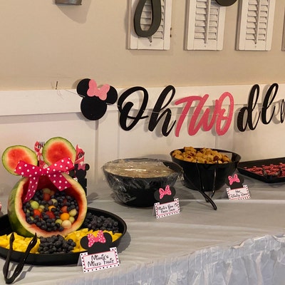 Minnie Mouse Food Signs-set of 8 - Etsy