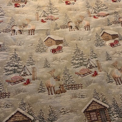 Nativity Scene Tablecloth, Winter Holidays Dining Table Decoration ...