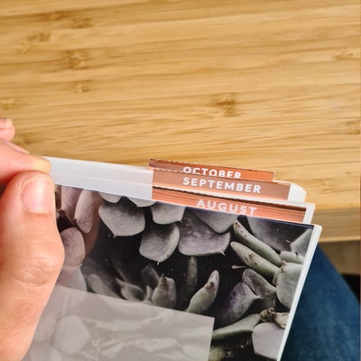 Large Tabs, Large Month Tabs, Large Planner Tab Covers, Foiled Tabs ...