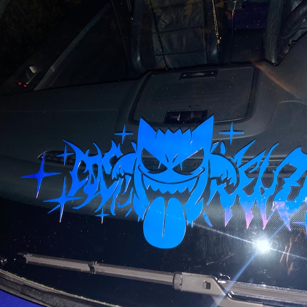 GENGAR COSMICWHEELZ BANNER | Jdm Decals | Vinyl Decal | Cosmicwheelz ...