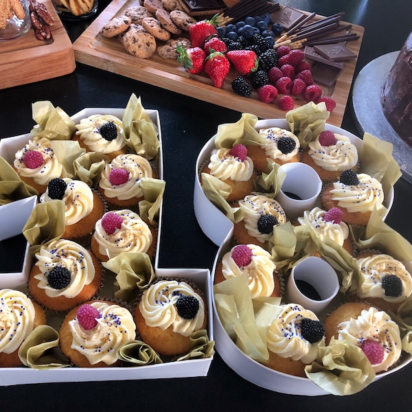 Fillable Letter/ Number Boxes With Lid 28cm/11 Charcuterie Fruit Tray ...