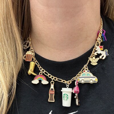 2pc or 10pc Colorful Popsicle Charms Pastel Pink Charm ombre Popsicle ...