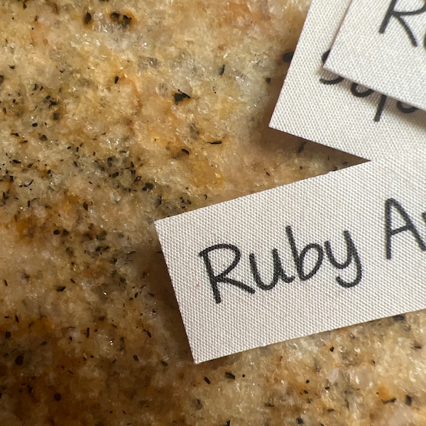 Custom Clothing Labels - Personalized Name Tags With Iron on Adhesive ...
