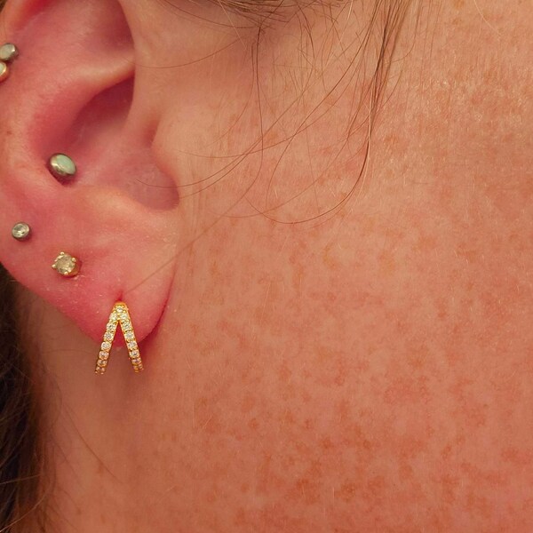 Threadless Push Pin Flat Back Labret 16G/18G/20G Stud Earrings Titanium ...