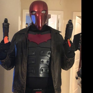 Red Hood Cosplay Costume Body Armor Chest Vest Adjustable Straps - Etsy