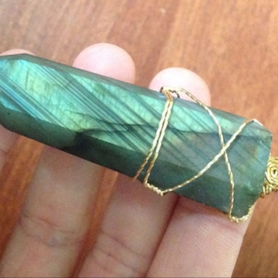 Black Phantom Crystal Point Black Fire Agate Beaded Stretch Bracelet ...