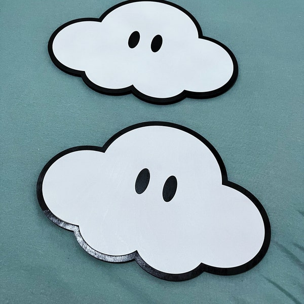Cloud - Mario Bros. Wooden Display - Etsy