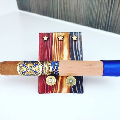 Cigar Stand burned Wood Cigar Rest, Fathers, Mothers, Valentines ...