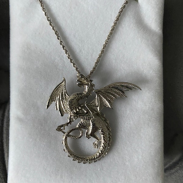 Helios Dragon Pendant *10k/14k/18k White, Yellow, Rose, Green Gold ...