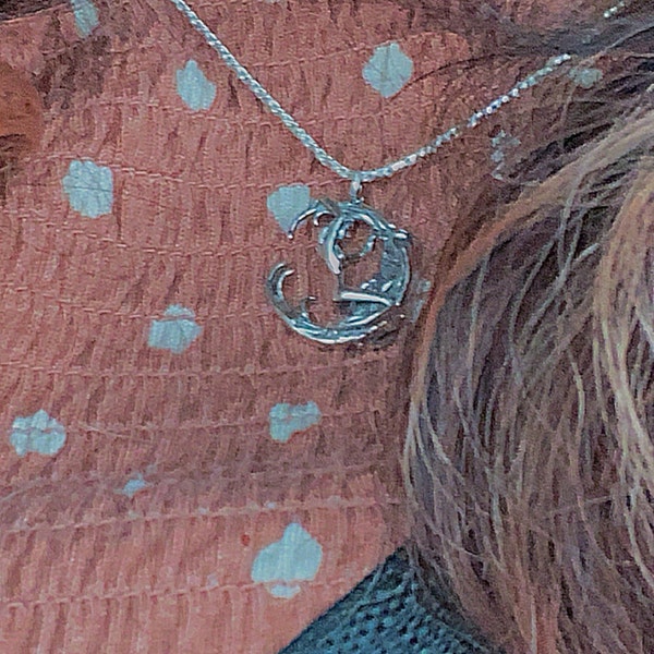 Moon Rider Pendant - Etsy