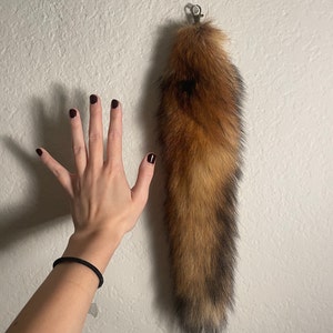 Choose Your Own, Real Fur Red Fox Tail Keychain With Swivel Clasp ...