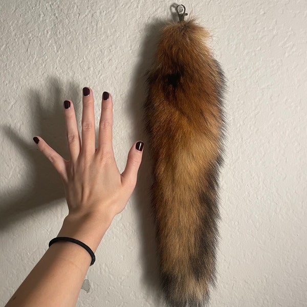 Choose Your Own, Real Fur Red Fox Tail Keychain With Swivel Clasp ...