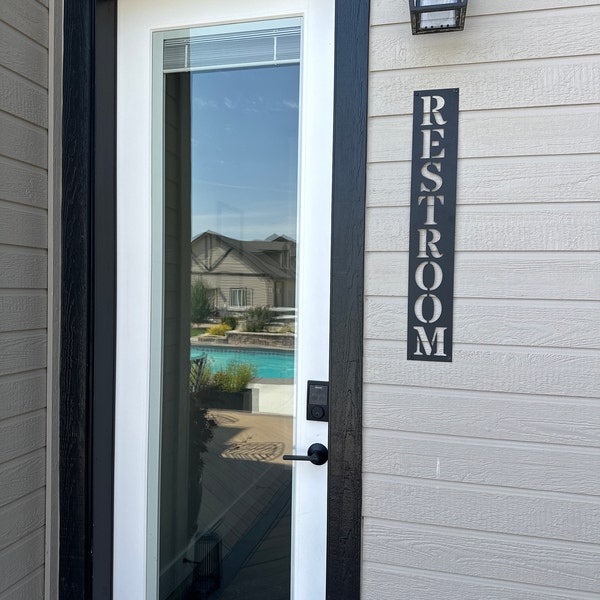 Restroom Sign, Custom Restroom Sign, Business Sign, Personalized ...