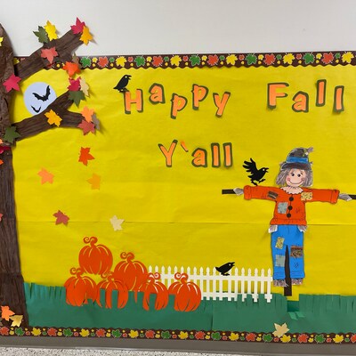 Teachers School Bulletin Board for Preschool Classroom/fall/ Autumn ...