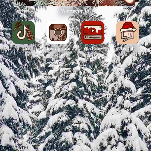 Christmas MAIN PACK - Hand Drawn IOS14 App Icons Bundle, IOS18 App ...
