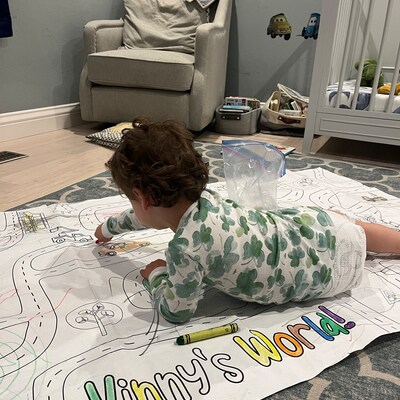 Bubble Birthday Party Coloring Table Cover Personalized - Etsy