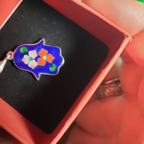 Georgian Cloisonne Enamel Ring Artisan Silver Jewelry Brown Color ...