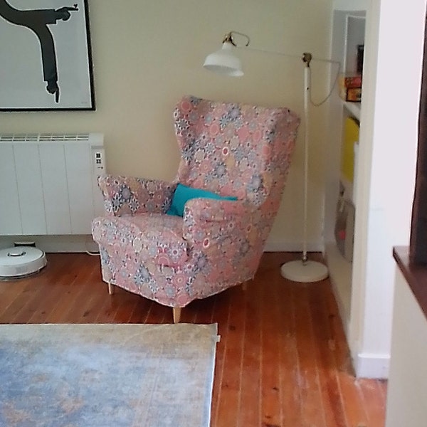 Strandmon Cover, Ikea Strandmon Wing Chair Cover, Strandmon Slipcover ...