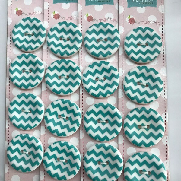 Chevron 1 Inch Round Buttons - Etsy