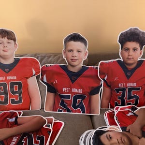 Custom Photo Football Player Yard Sign, Any Photo Sports Cutouts, Show ...