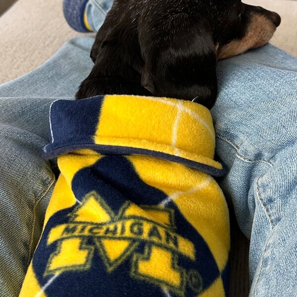 University of Michigan Dog Coat - Etsy