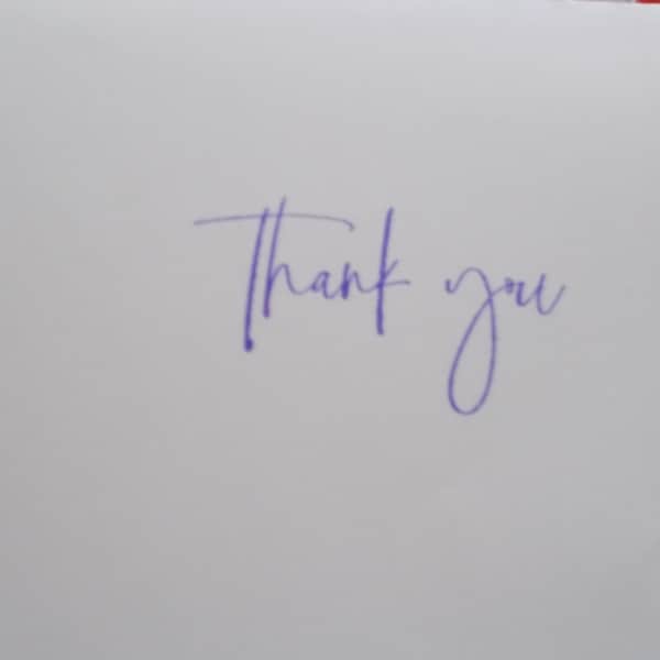 Simple Thank You Stamp | Modern Script | for Tags Stickers Cards (TY237 ...