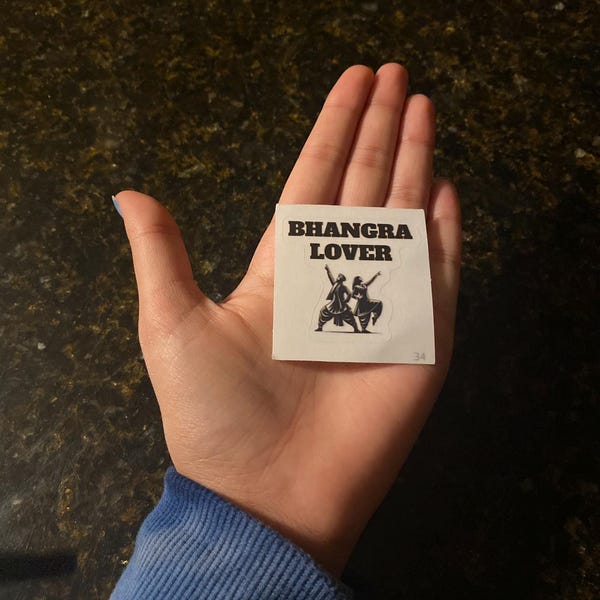 Bhangra Lover Sticker: Punjabi Folk Dance, Desi Art - Etsy