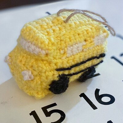 School Bus Crochet PATTERN - Etsy