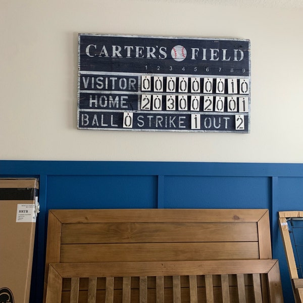 Custom GOLF Rustic Vintage Sports Scoreboard - Etsy