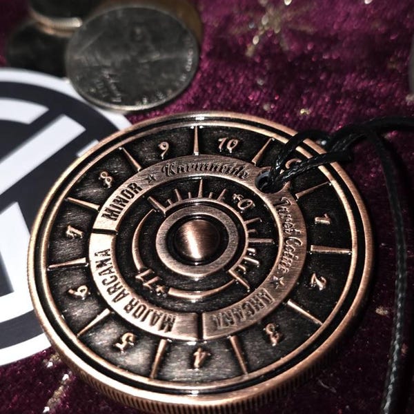 Tarot Wheel-unique Tarot Deck Coin, Fully Functional Spinning Tarot ...