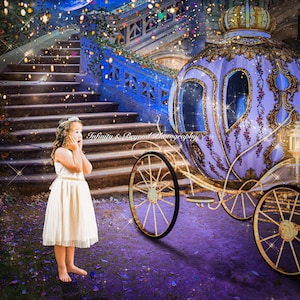 Cinderella Digital Backdrop , Fairytale Inspired , Princess Digital ...