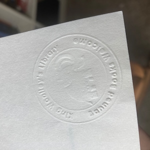 Custom Logo Embossing Stamp, Logo or Emblem Embosser, Wedding Logo ...