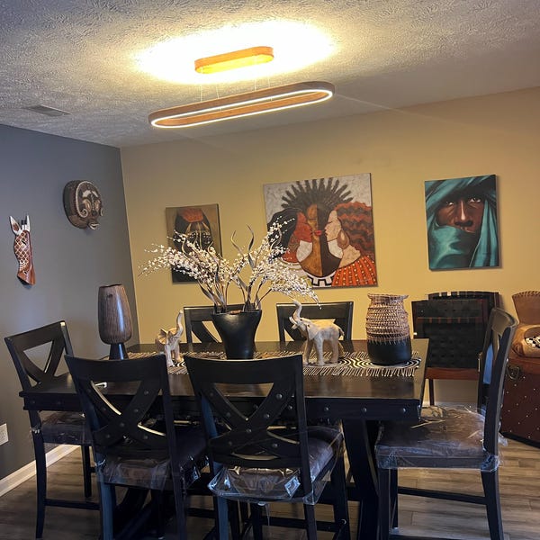 Pool Table Light Modern Oak Wood, Elegant High-quality Handcrafted ...