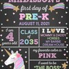 Unicorn First Day of School Sign, Back to School Sign, First Day of ...