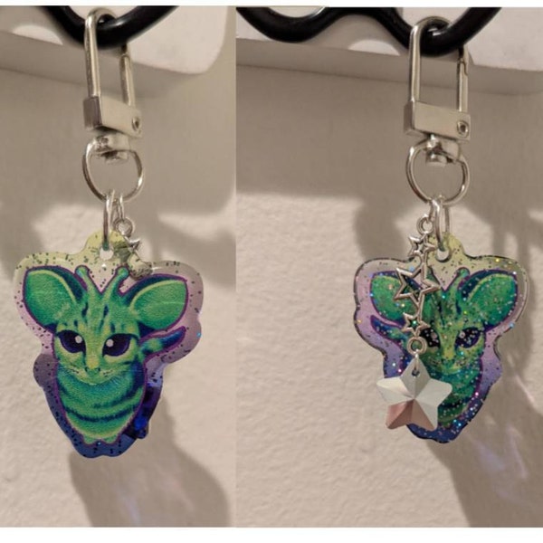 Boy Why You so Gnarp Gnap Alien Seal Alienposting Meme Glitter Acrylic Phone Charm - Etsy