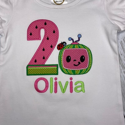 Watermelon Number, Embroidery Applique, Watermelon, Number Applique ...