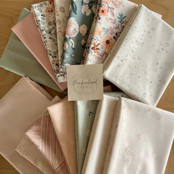 Clover Farm Wallpaper Powder Blue Aqua Mint Pink by Riley Blake Small ...