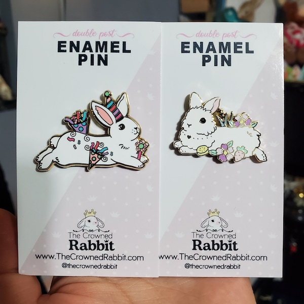 Party Bunny Hard Enamel Pin, Party Rabbit, Hard Enamel, Party Animal ...