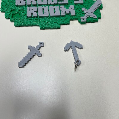 3D Door Sign Minecraft-inspired Personalized Name Custom Kids Bedroom ...