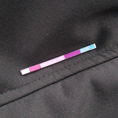 Bisexual Rod Pin Subtle Pride Flag Accessory LGBT Queer Bi Bicurious ...