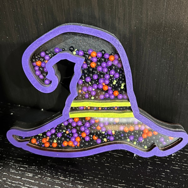 DIY Halloween Witch Hat Shaker Craft Kit Set - Spooktacular Tray Decor ...